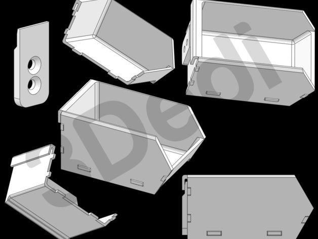 3D Parçalanabilir Alet Kutusu Modeli STL - STL İndirme ve 3D Baskı